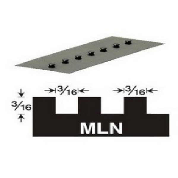 Versablade Trowel Blade MLN 3/16" X 3/16" X 3/16" Sq Notch - ACCESS PFS