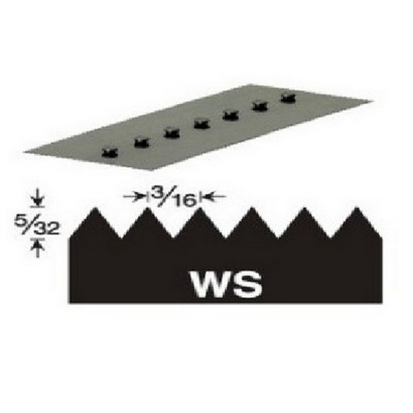Versablade Trowel Blade WS 5/32" X 3/16" V-Notch - ACCESS PFS