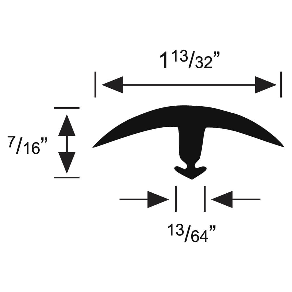 152 Vinyl Snap Down Divider 1-13/32" - ! ANY COLOR ! - ACCESS PFS